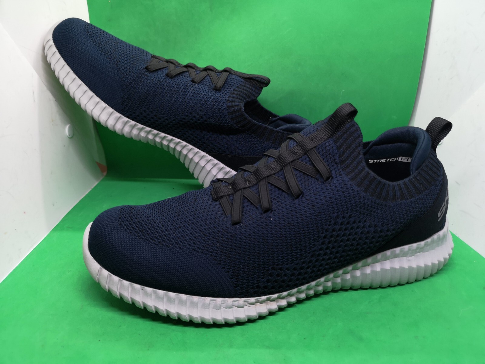 SKECHERS MENS ELITE FLEX KARNELL WALKING SHOES WIDE F… - Gem