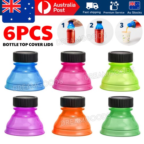 6PCS Convert Cover Soda Reusable Toppers Cans Caps Plastic Savers Can ...