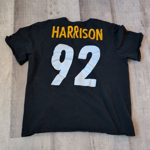 NIKE James Harrison 92 Pittsburgh Steelers jersey t-shirt shirsey Adult ...