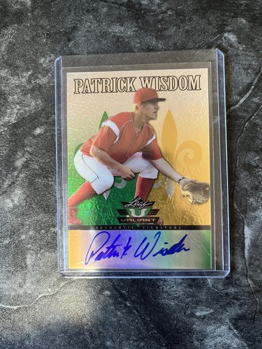 2012 leaf variant Patrick wisdom va-pw1 On Card Auto | eBay