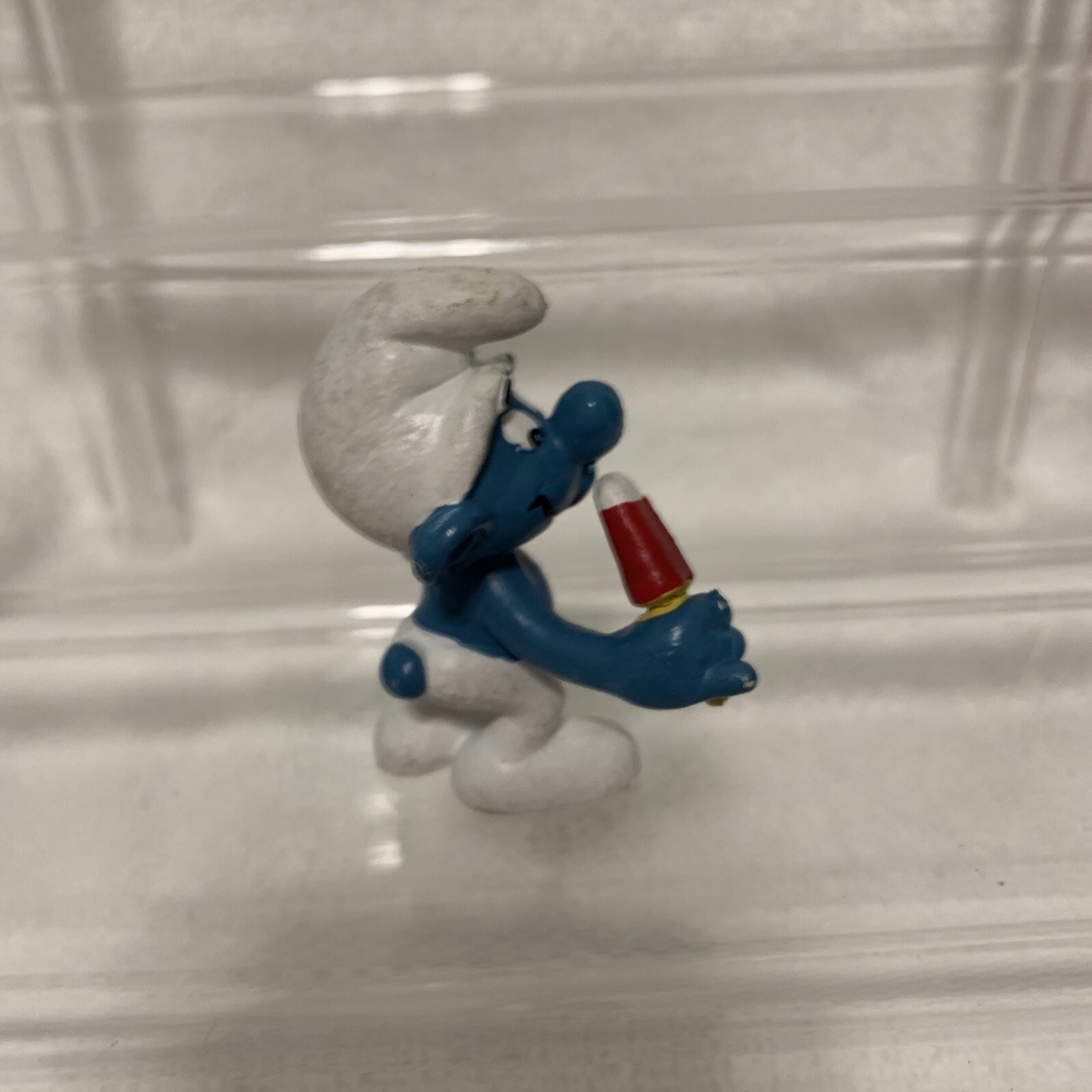 Smurfs 20053 Ice Lolly Smurf Ice Cream Cone/popsicle Vintage Figure PVC ...