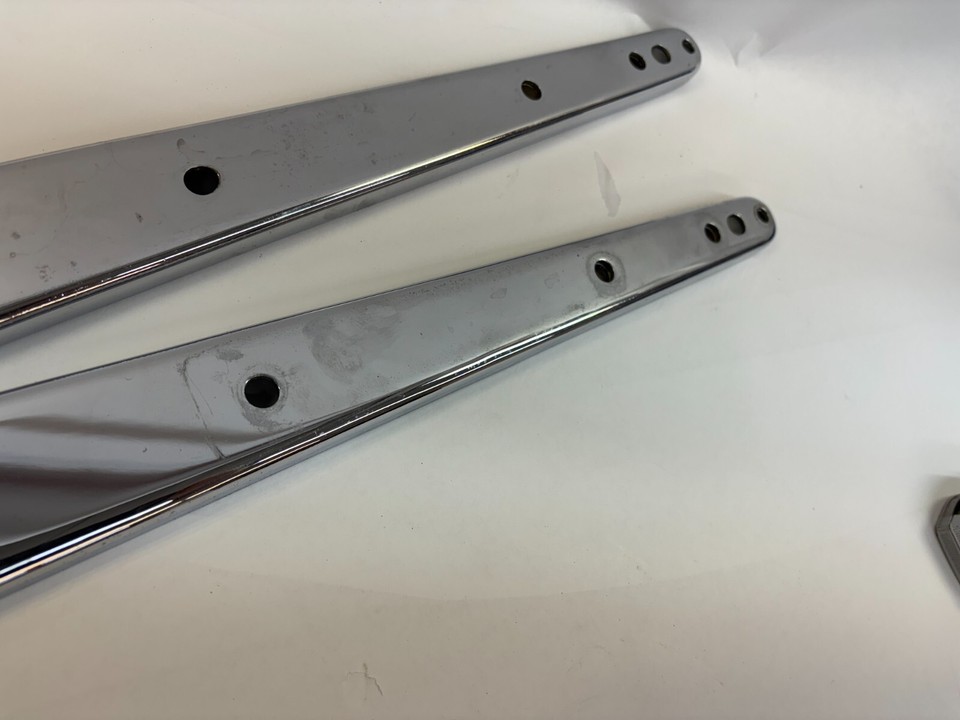 Harley EVO chrome FXSTC FXST custom rear fender struts mounts | eBay