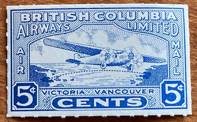 Canada #CL44, 1928 British Columbia Airways Airmail 5 cent stamp MNH | eBay