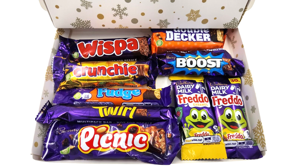 Cadbury Chocolate Freddo Twirl Boost Gift Box Hamper Merry Christmas ...