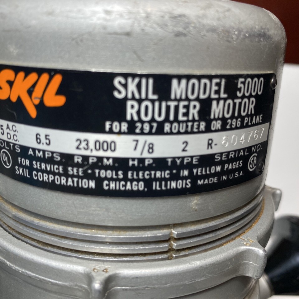 Skil Model 5000 Router Motor For 297 Router Or 296 Plane | eBay