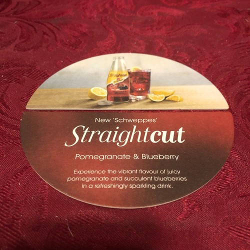SCHWEPPES - NEW STRAIGHTCUT POMEGRANATE & BLUEBERRY - FULL SET - BEER ...