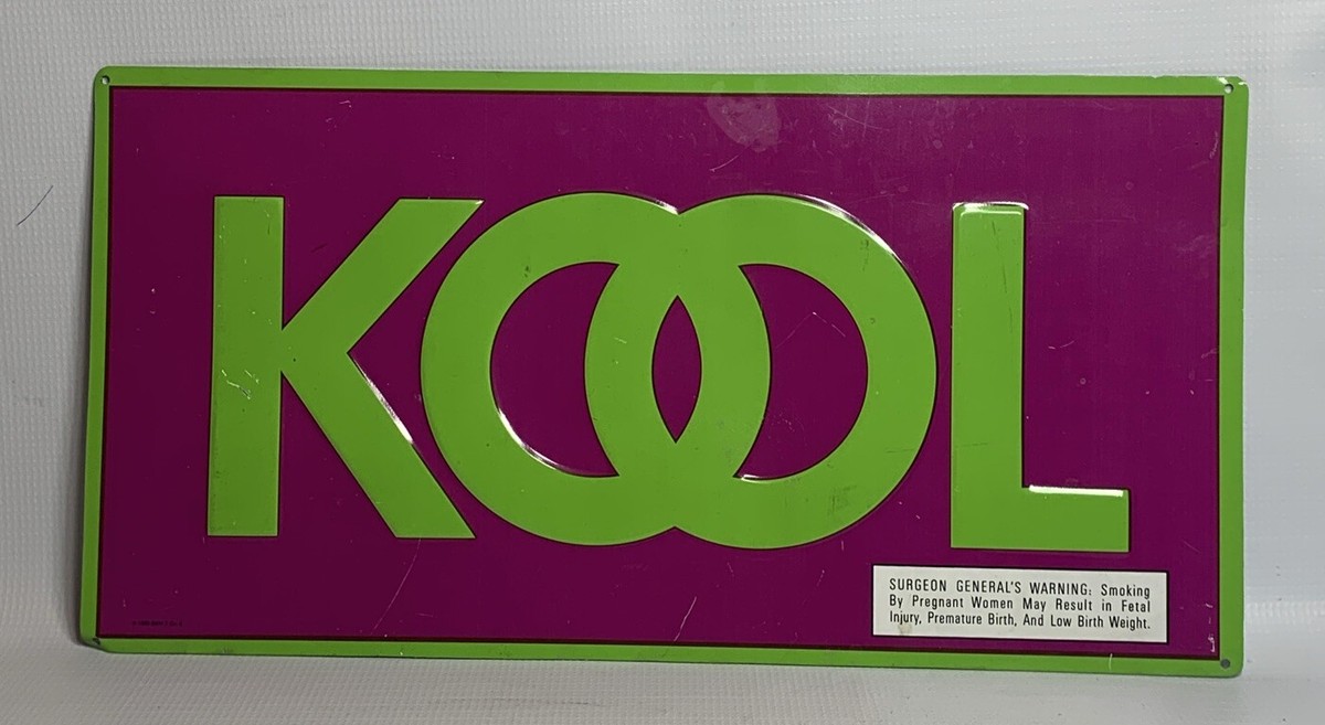 Kool Cigarette Logo Hake's “WE SELL CIGARETTES SMOKE KOOL”