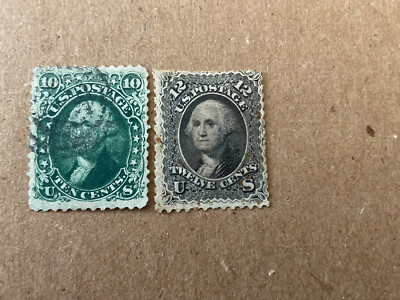 Us Stamp Scott # 68-69...Mint Used... SCV $150 | eBay