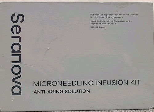 Seranova Microneedling Infusion Kit 3 Months Supply Sealed Anti-Aging ...