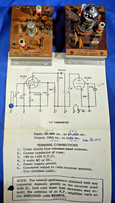 Vintage Vanguard 6 Meter RF Converter & Pre-Amplifier KIT Code No ...