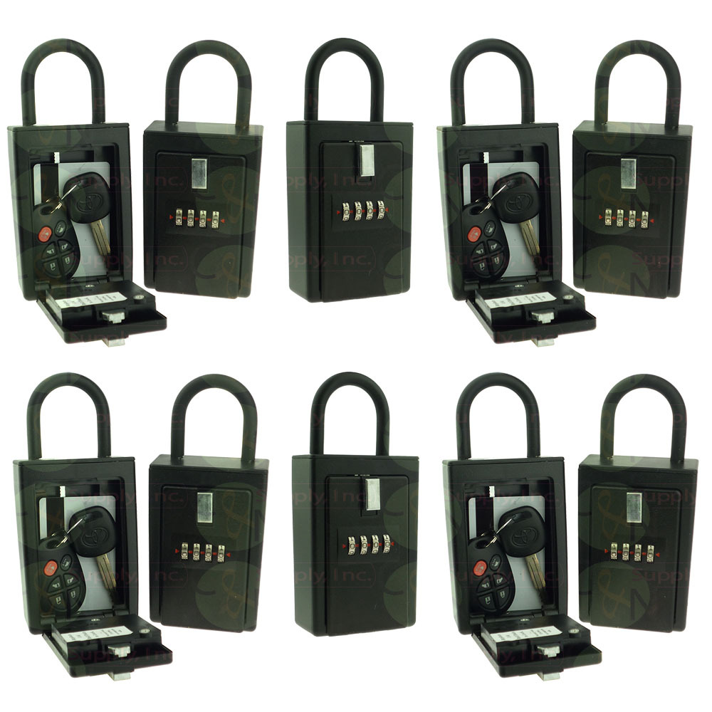 10 Lockboxes Key Card Storage Lockbox 4 Digit Realtor Lock Box with ...
