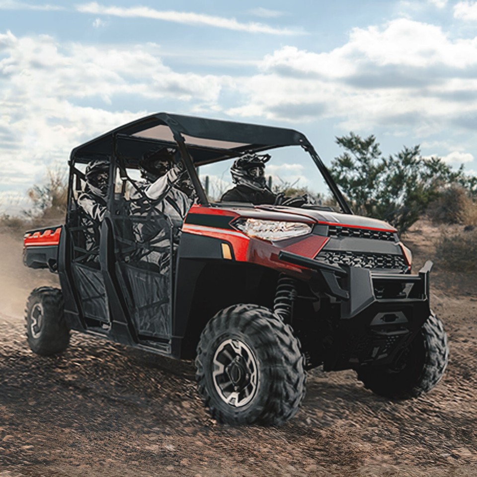 UTV Soft Roof Top Cover Canvas For Polaris Ranger Crew XP 1000 900 500 ...