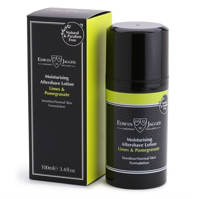 Edwin Jagger Moisturising Aftershave Lotion Limes & Pomegranate 100ml ...