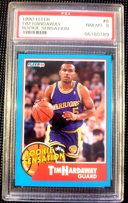 Tim Hardaway 1990-91 Fleer Rookie Sensations #8 - PSA 8 NMT-MT | eBay