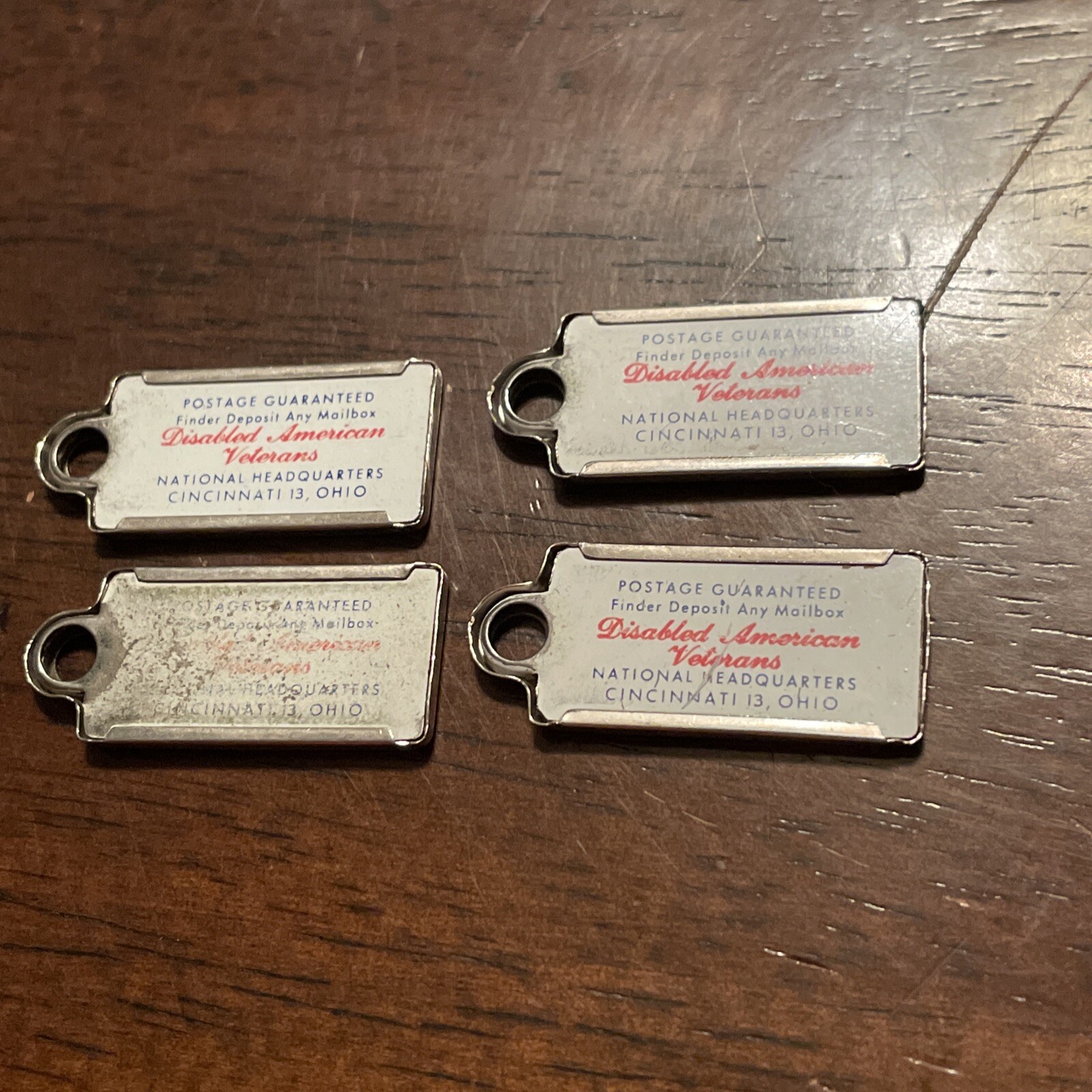 1958 & 1959 Illinois DAV Disabled American Veterans Mini License Plate ...