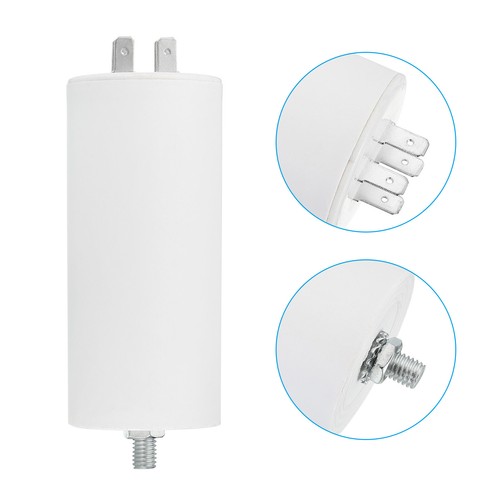 CBB60 70uf Running Capacitor,2Pcs AC 250V 4 Pins 50/60Hz with M8 Screw ...