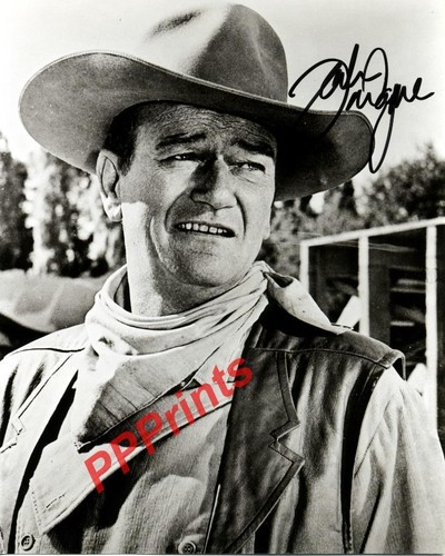 JOHN WAYNE SIGNED AUTOGRAPHED 10X8 SIGNED REPRO PHOTO PRINT | eBay