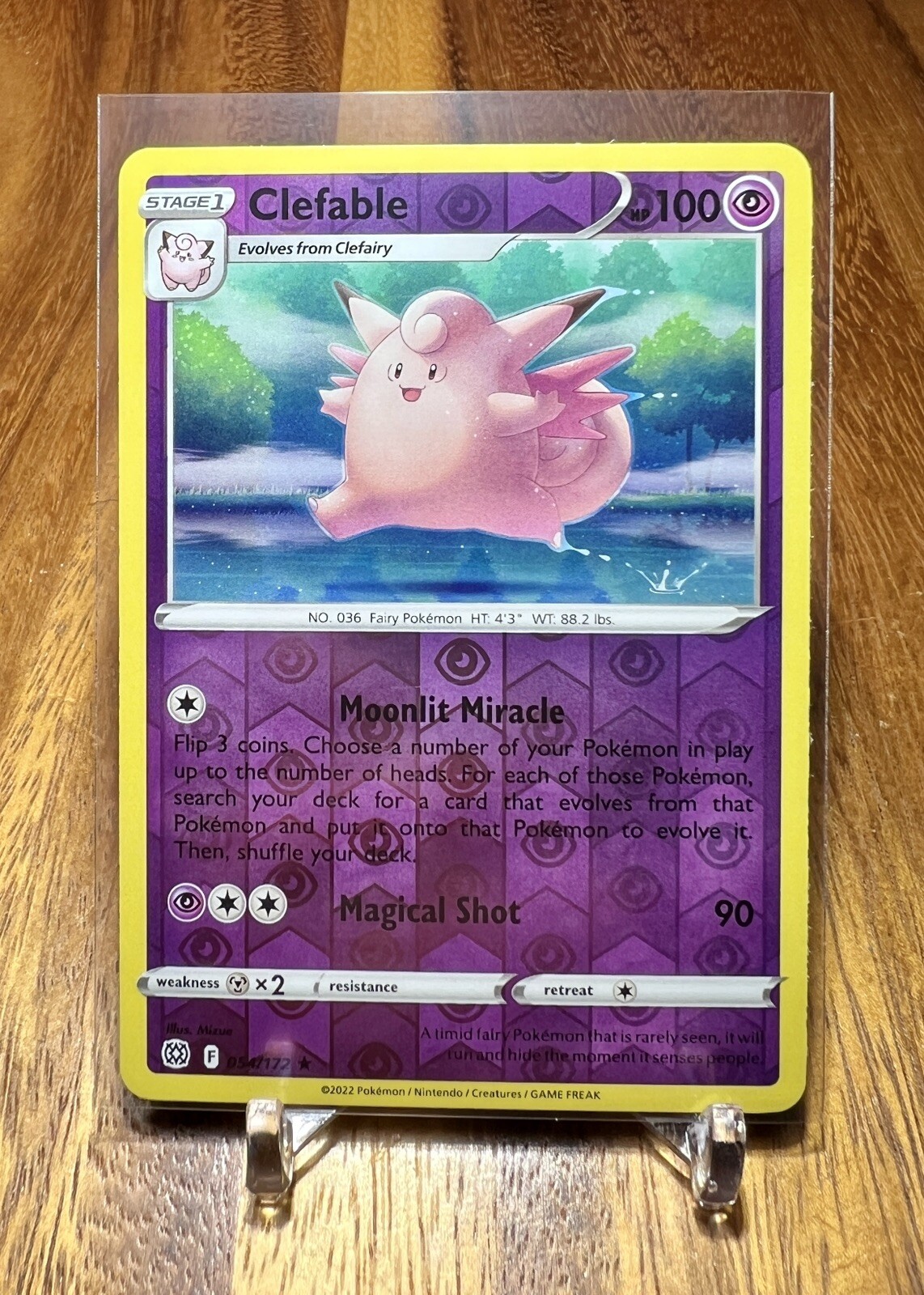 Clefable 054/172 Reverse Holo Rare Brilliant Stars Pokemon Card | eBay