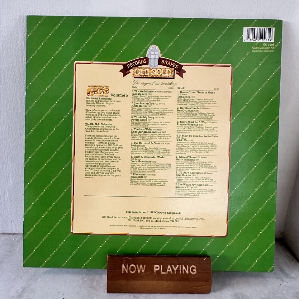 Various – The Old Gold Collection (60's Volume 5) - Vinyl LP UK Import ...