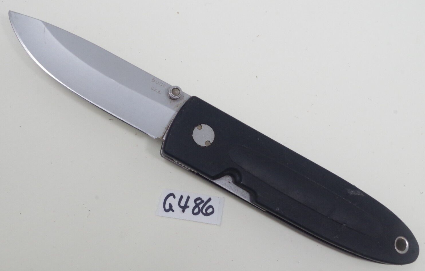 Black Buck CrossLock 180 Blade 1-Blade Pocket Knife BuckLite Folder USA ...