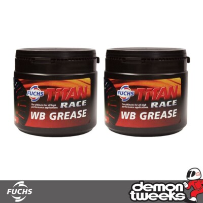 2 x Fuchs Titan Race WB Wheel Bearing Grease / Lubricant - 2 x 400g Tub ...
