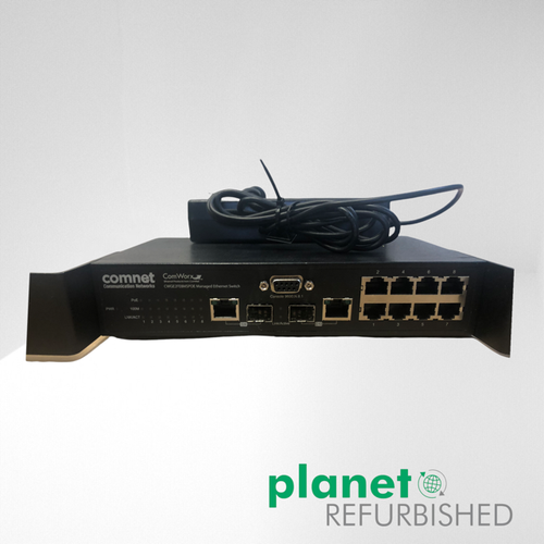 CWGE2FE8MSPOE Comnet (8) 10/100TX and (2) 10/100/1000TX RJ45 or 100 ...
