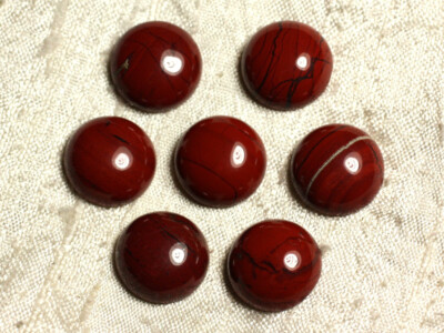 1pc - Cabochon Pierre Jaspe Rouge Rond 12mm Rouge Marron Brique ...
