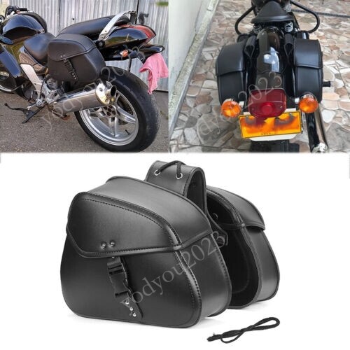 Motorcycle Throw Over Tool Bags Saddlebags For Harley Sportster XL 883 ...