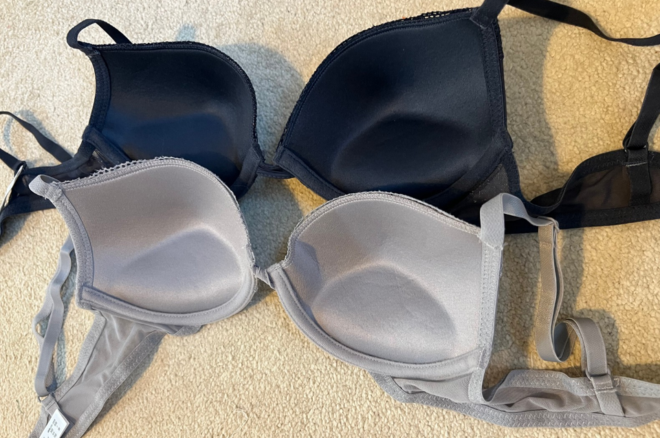 Pair Of Women's Primark Half Padded Bras size 34B One Light One Dark ...