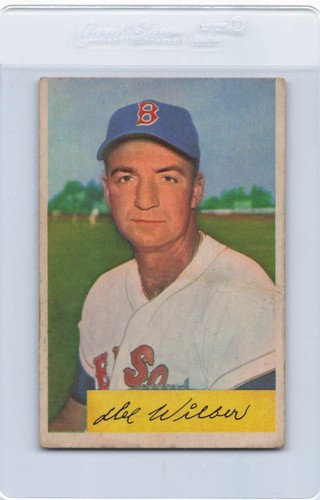1954 Bowman #178 Del Wilber Red Sox Fair *1360 | eBay