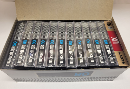 Box of Maxell UD 90 Cassette Tapes Ultra-Dynamic Japan + Sony UX 90 | eBay