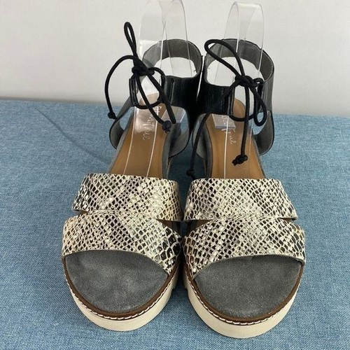 Diba True Gitty Yup Sandals Leather Lace Up Tan Gladiator Women’s Size ...