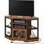 Corner TV Stand with Power Outlet Entertainment Center Cabinet Media ...