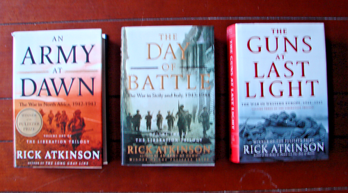 3 HC Liberation trilogy by Rick Atkinson Day Of Battle Army At Dawn ...
