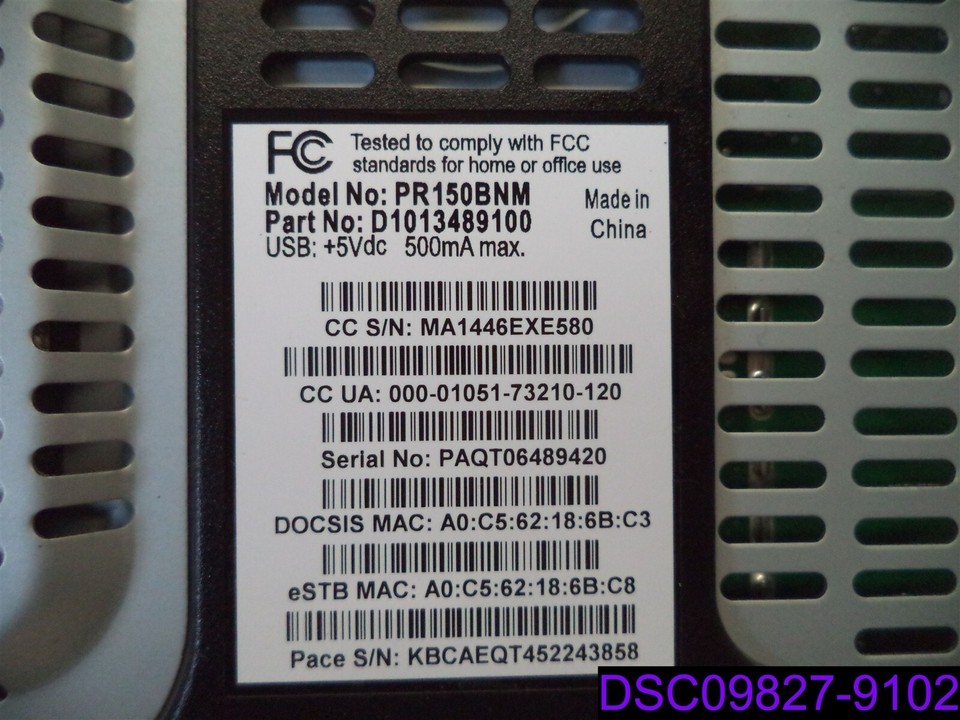 BOX ONLY/NO CORDS Xfinity Comcast Cable Box Model PR150BNM | eBay