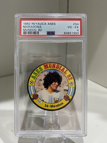 PSA 4 VG/EX 1982 DIEGO MARADONA Reyauca Ases WORLD CUP 82 Soccer Card ...