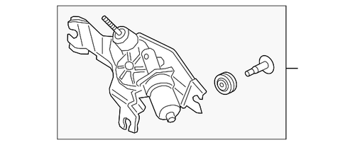 Genuine Hyundai Back Glass Wiper Motor 98700-J9000 | eBay