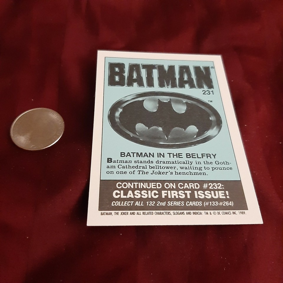 [231] Batman In The Belfry Batman 1989 Original Topps Classic Trading ...
