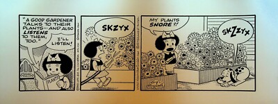 Nancy Comic Strip Original Art Guy Gilchrist September 13 2013 Watering ...