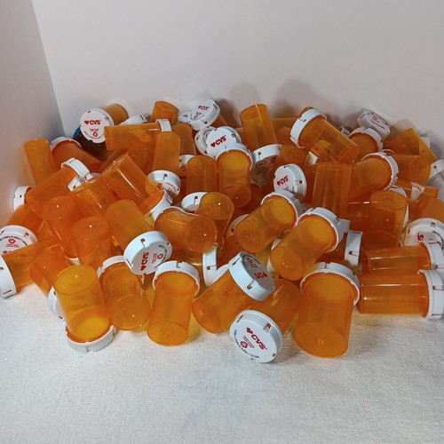 CVS Ingles Walmart Logo Safety Plastic Rx Orange Empty Bottles Mixed ...
