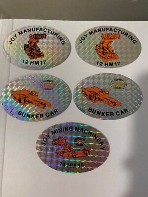 rare set of 5 different South Africa Joy mining stickers | eBay