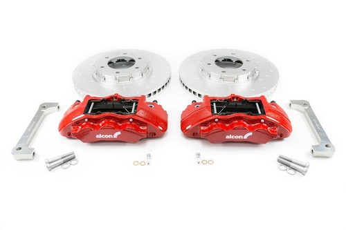 Alcon Brake BKF1551K61 Kit W/Pads 6-Piston Calipers W/ Rotors/ Bracket ...