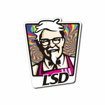 LSD Sticker / Decal - KFC THC XTC 420 Dope High Snags Parody Funny Acid ...