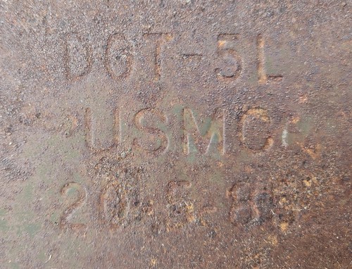 Vintage Original USMC DOT-5L Green Jerry Can Military Jeep Steel Can 20 ...