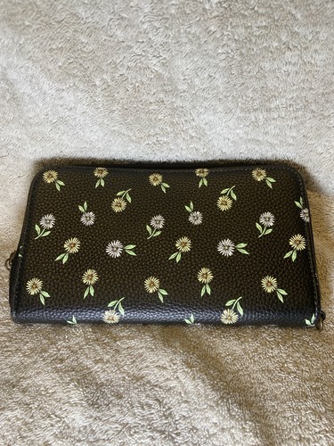 Thirty-One Black Floral Wallet | eBay