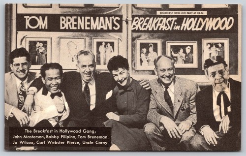 Postcard John Masterson Bobby Filipino Tom Breneman Jo Wilcox Carle ...