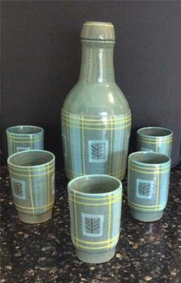 Canadian Pottery –Jarko Zavi Beautiful Stoneware Decanter Set-dated ...