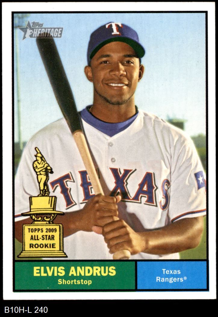 2010 Topps Heritage #240 Elvis Andrus Rangers 8 - NM/MT | eBay