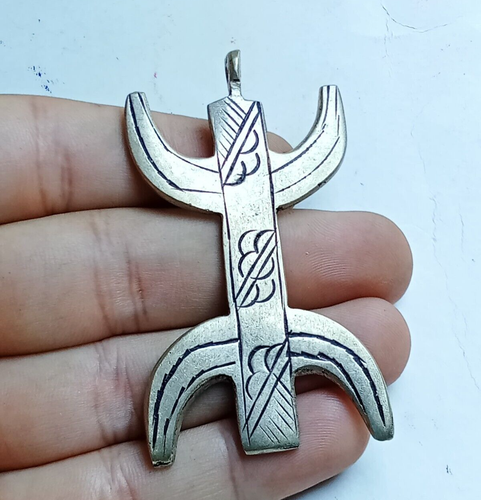 Tuareg Africa Amazigh Symbol Silver 'Amulet Freedom' human Letter Yaz ...