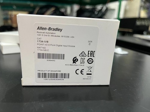 New Sealed Allen Bradley 1734-IV8 SER C POINT I/O 8 Point Digital Input ...